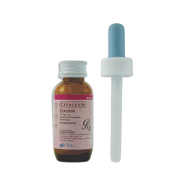 ZEPORIN Cefalexin 100mg / mL Powder for Suspension (Oral Drops) 10mL ...